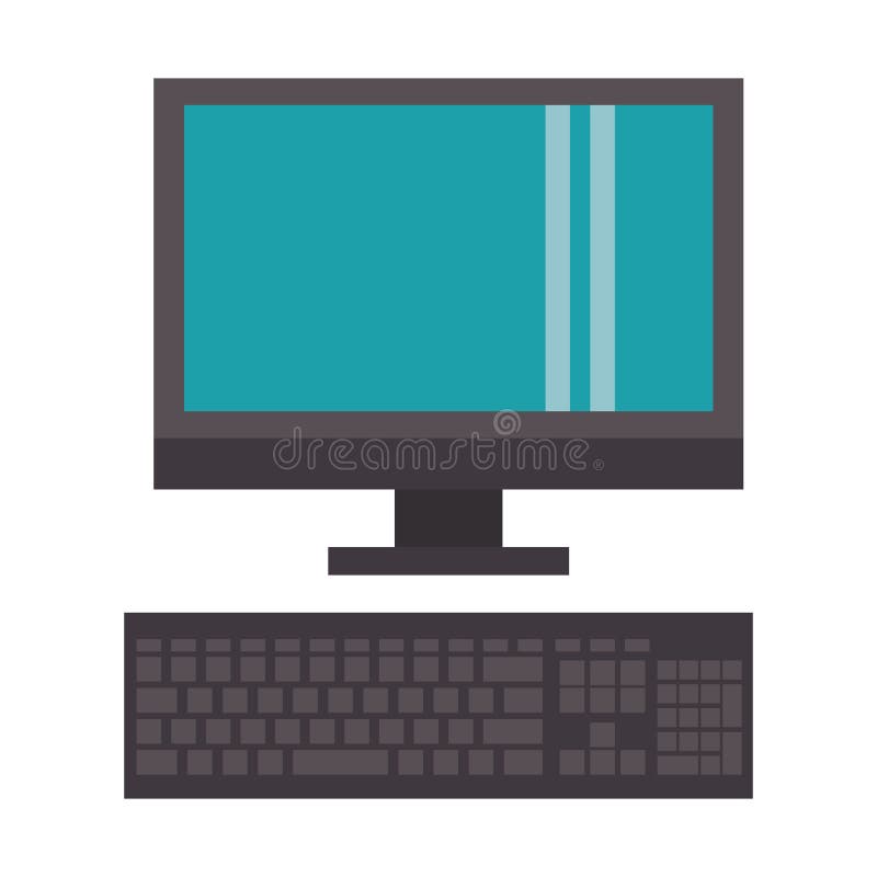 Technology Hardware Computer Device Cartoon Stock Vector - Illustration ...