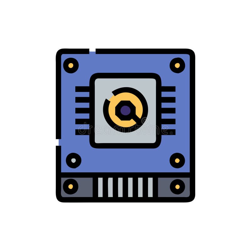 Technology Hardware Icon Design Stock Image - Illustration of ...