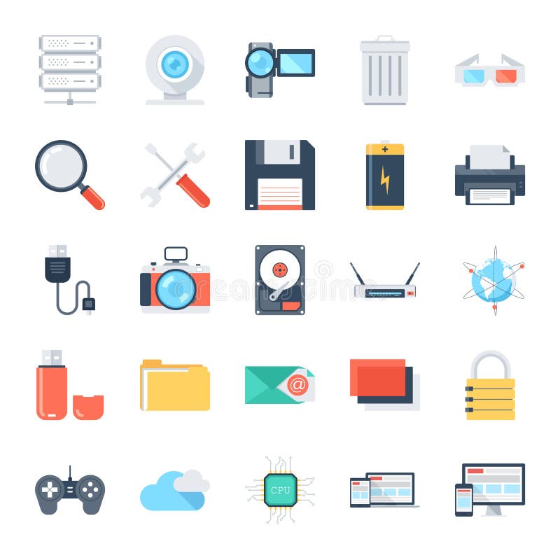 Technology and Hardware stock vector. Illustration of flash - 115037886