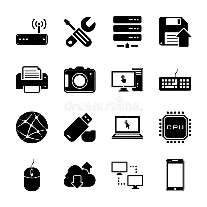 Technology and Hardware stock vector. Illustration of internet - 115038032