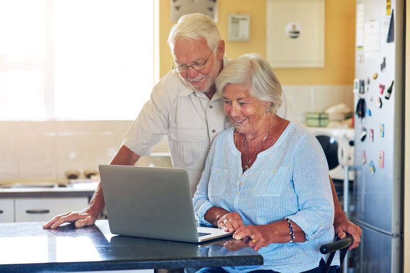 Technology Has Changed Their Lives for the Better. a Senior Couple ...