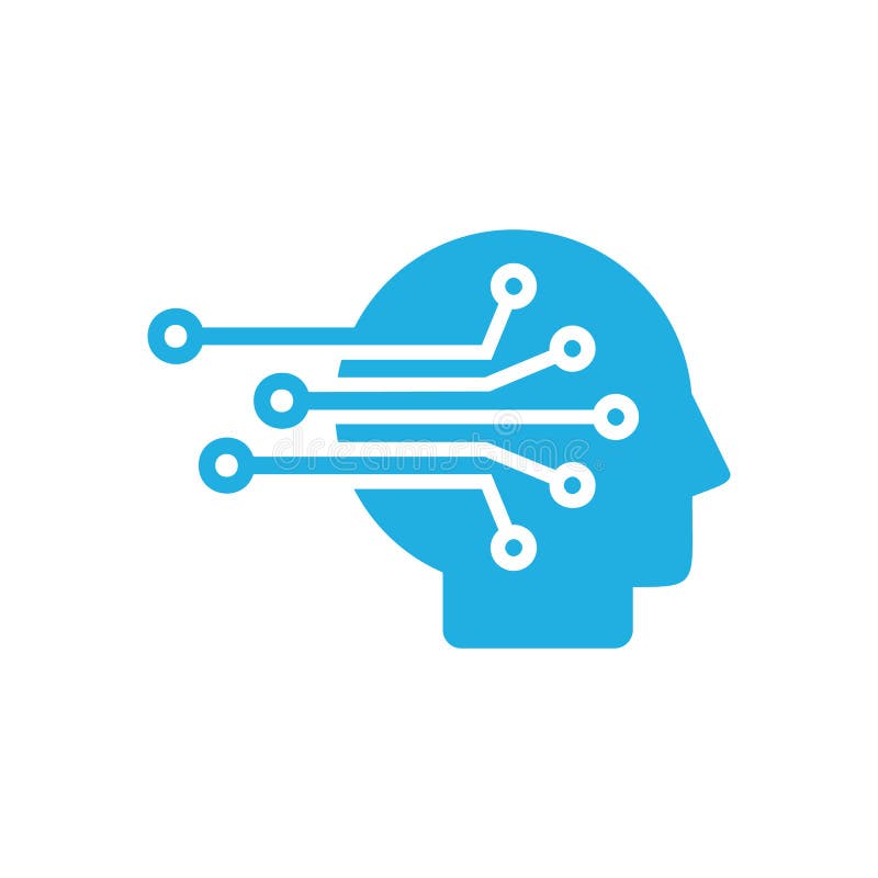 Technology Head Logo Icon Design Stock Illustration - Illustration of ...