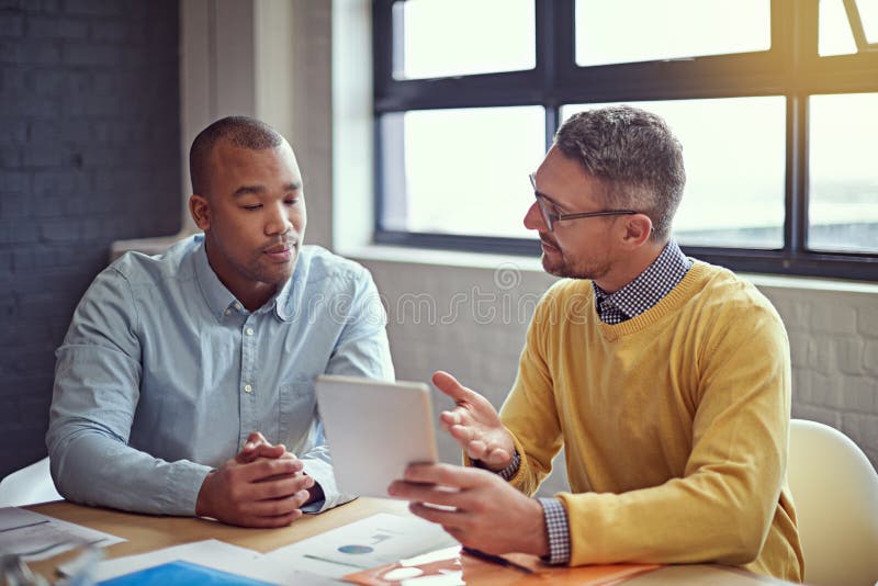 Technology Help Support the Workplace. Two Designers Working on a ...