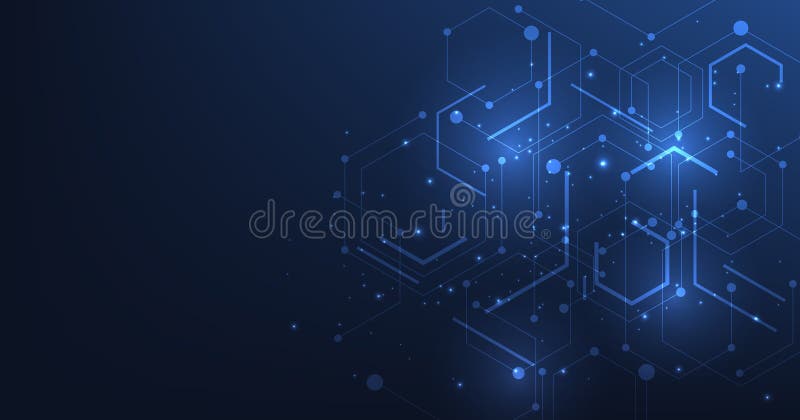 Technology Hexagon Diagram Concept Stock Vector - Illustration of ...