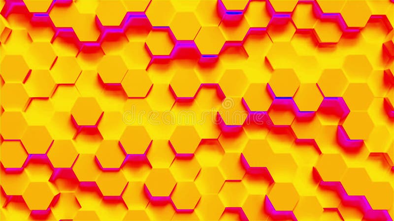 Technology Hexagon Pattern Background Stock Video - Video of hexagon ...