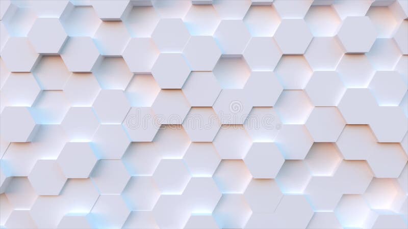 Technology Hexagon Pattern Background Stock Footage - Video of blue ...