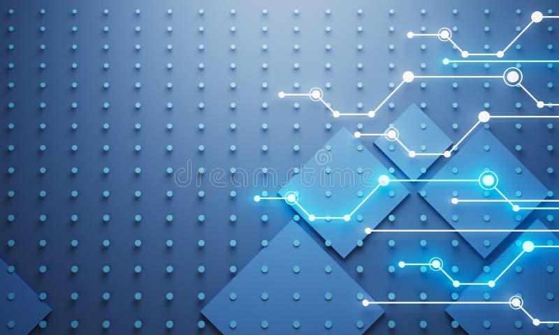 Technology Hitech 3d Background. 3d Illustration. Futuristic Backdrop ...