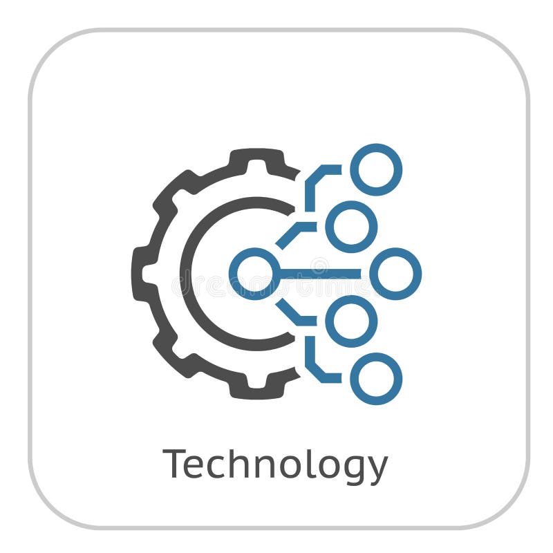 Technology Icon. Gear and Electronic. Digital Factory Symbol Stock ... Technology Icon. Gear and Electronic. Digital Factory Symbol Stock ...