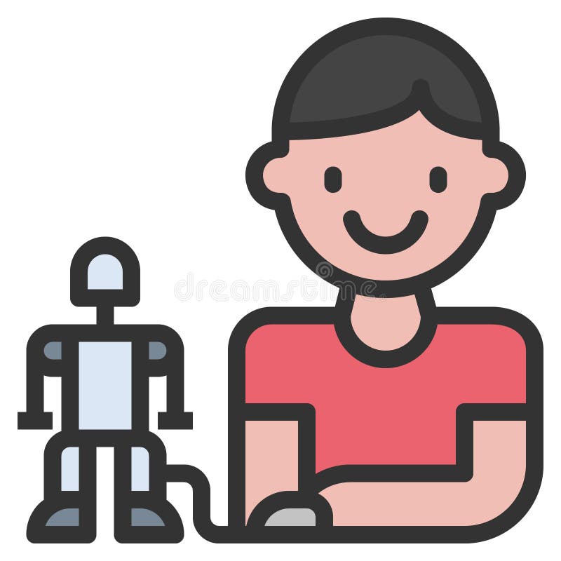 Technology Icon Line Color Vector Illustration Stock Vector ...