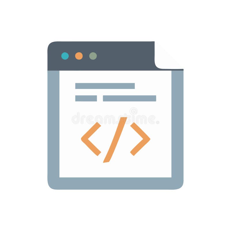 Code Technology Icon stock vector. Illustration of graphic - 351630471