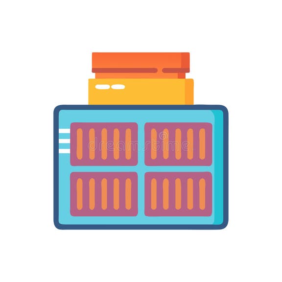 Container Registry Technology Icon Stock Vector - Illustration of ...