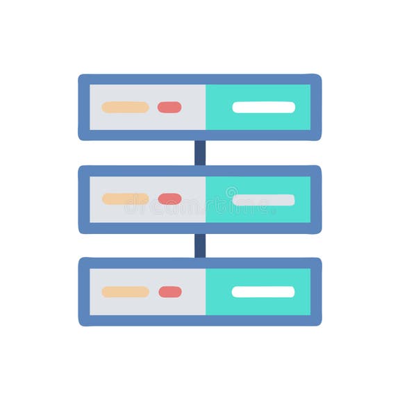 Data Partition Technology Icon Stock Vector - Illustration of partition ...