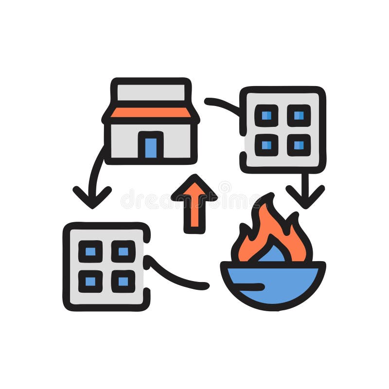 Disaster Recovery Plan Icon Stock Vector - Illustration of recovery ...