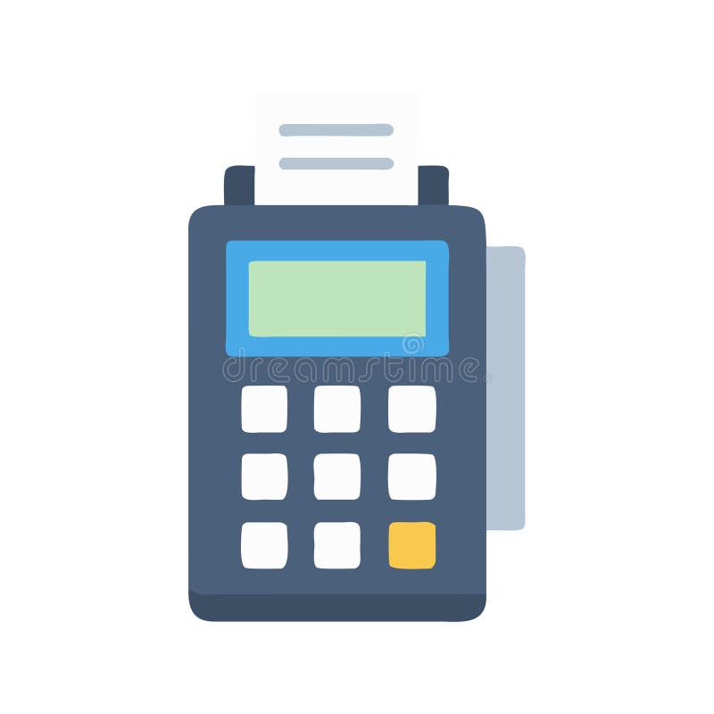 POS Machine Technology Icon Stock Vector - Illustration of service ...