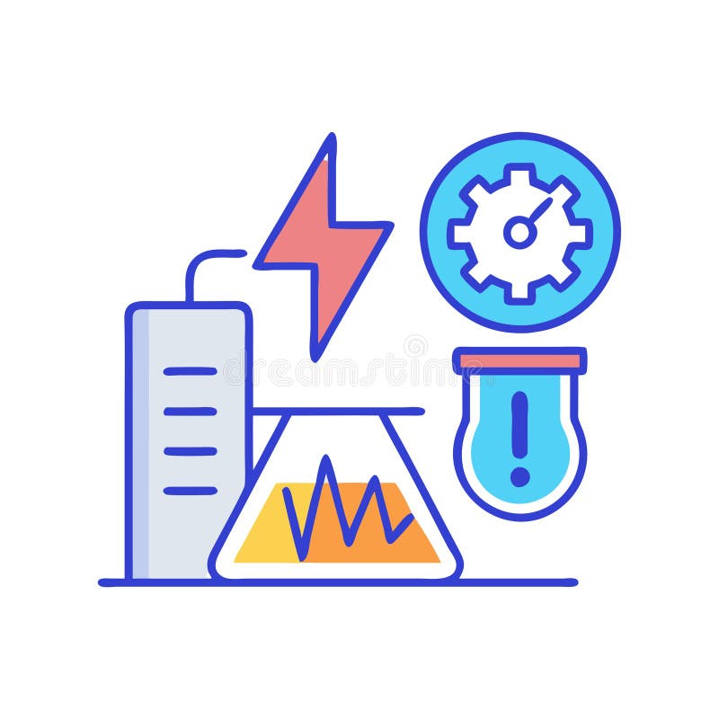 Stress Testing Technology Icon Stock Vector - Illustration of cloud ...