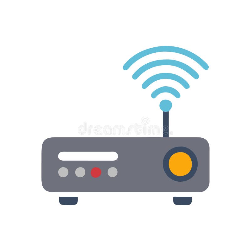 Modern Wi-Fi Router for Connectivity Stock Vector - Illustration of ...