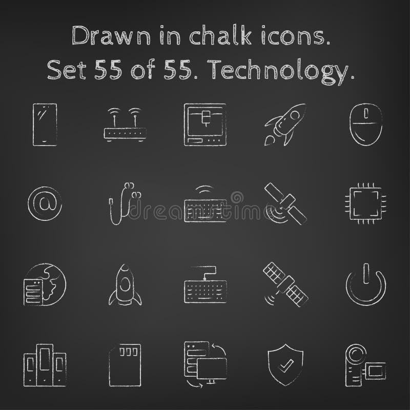 Technology Icons Chalk Stock Illustrations – 2,059 Technology Icons ...