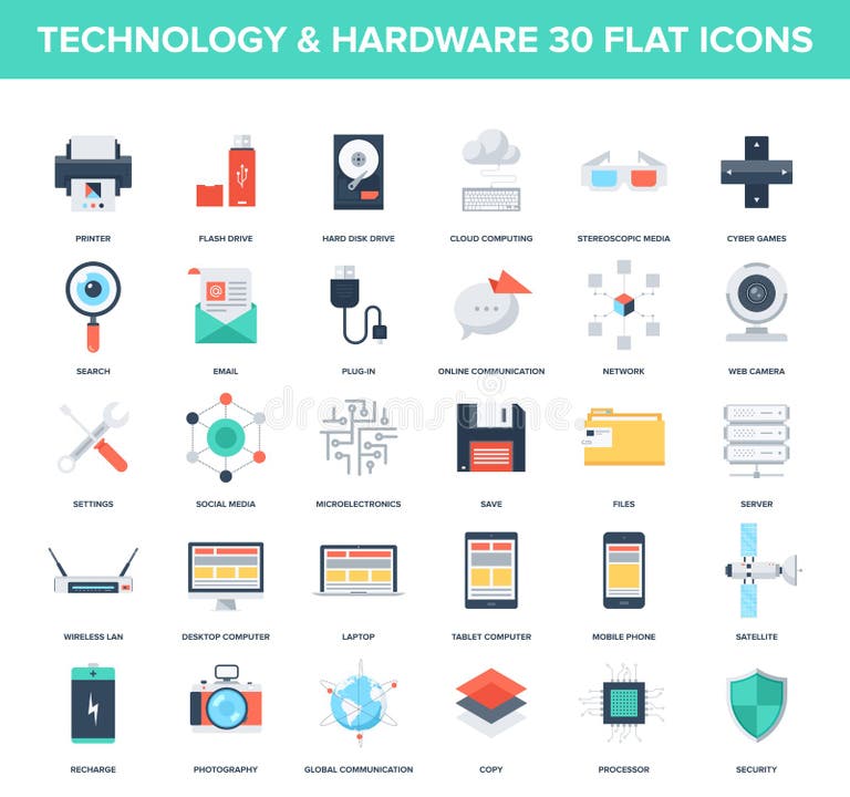 Technology Hardware Icons Stock Illustrations – 33,678 Technology ...
