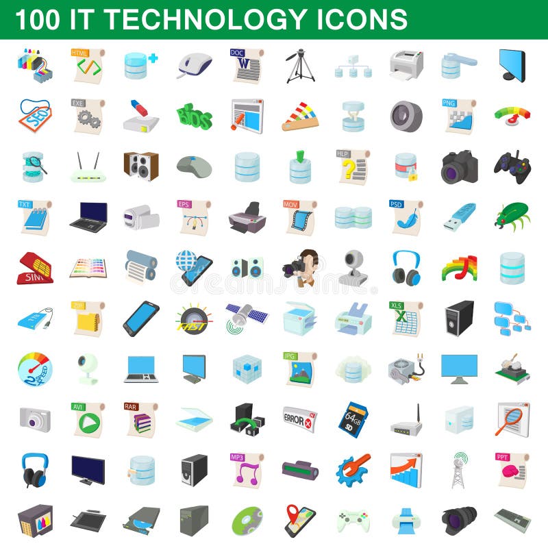 Support, Working on Computer Icons Set on Gray Stock Vector ...