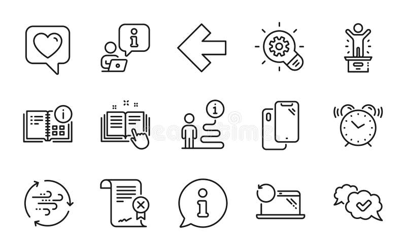 Technology Icons Set. Included Icon As Smartphone, Alarm Clock, Reject ...