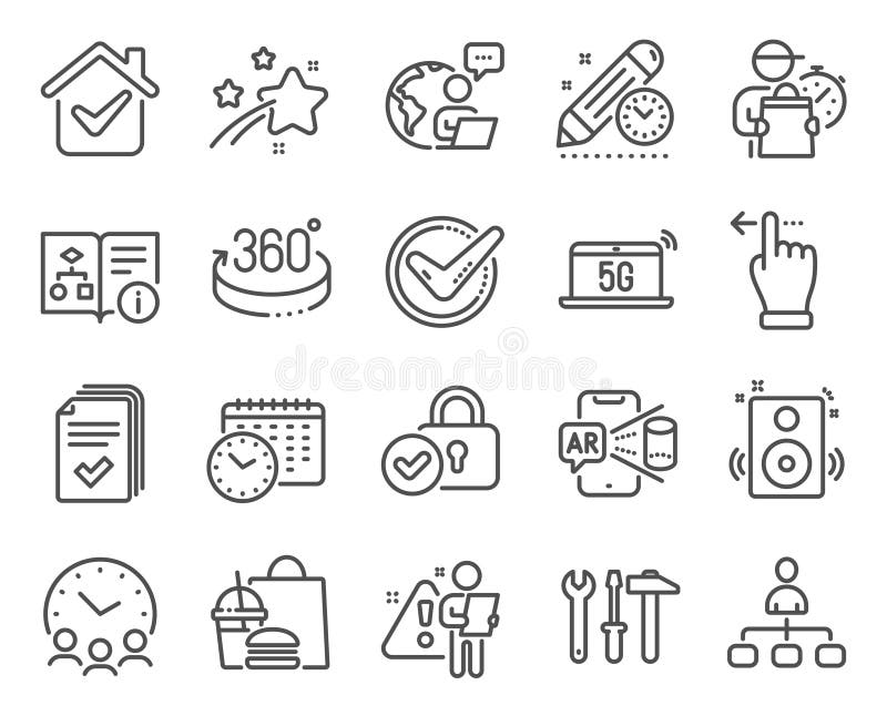 Technology Icons Set. Included Icon As Touchscreen Gesture, Technical ...