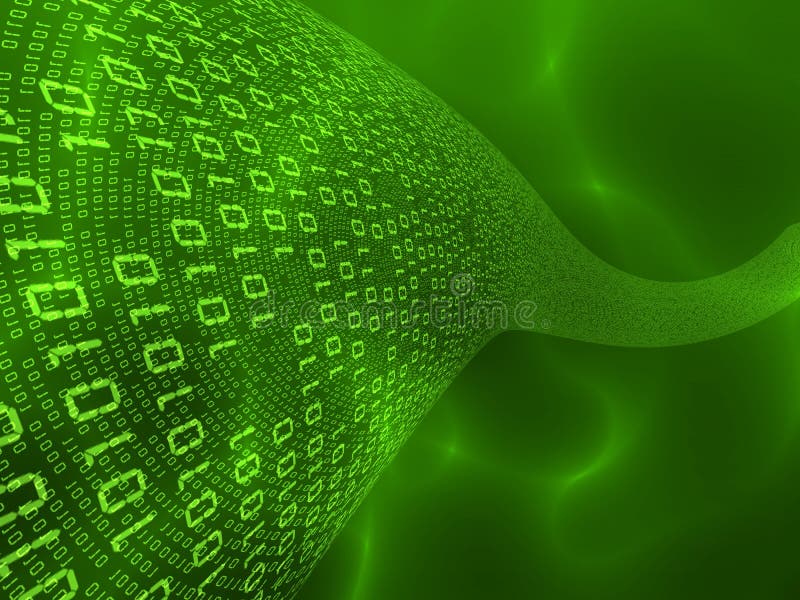 Binary stream stock illustration. Illustration of conceptual - 3002928