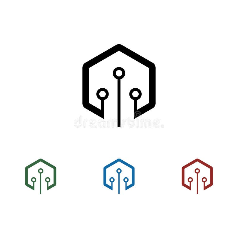 Technology Illustration Design Logo and Symbol Icon Vector Stock Vector ...