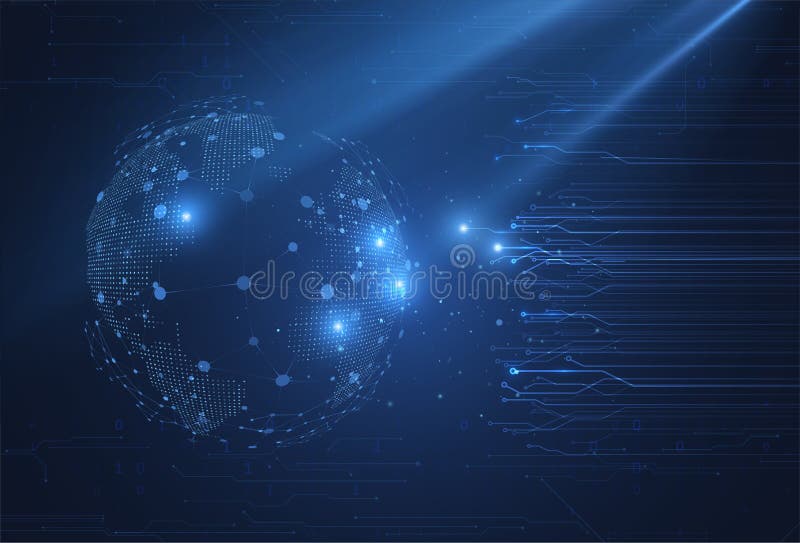 Technology image of globe stock vector. Illustration of modern - 196194480