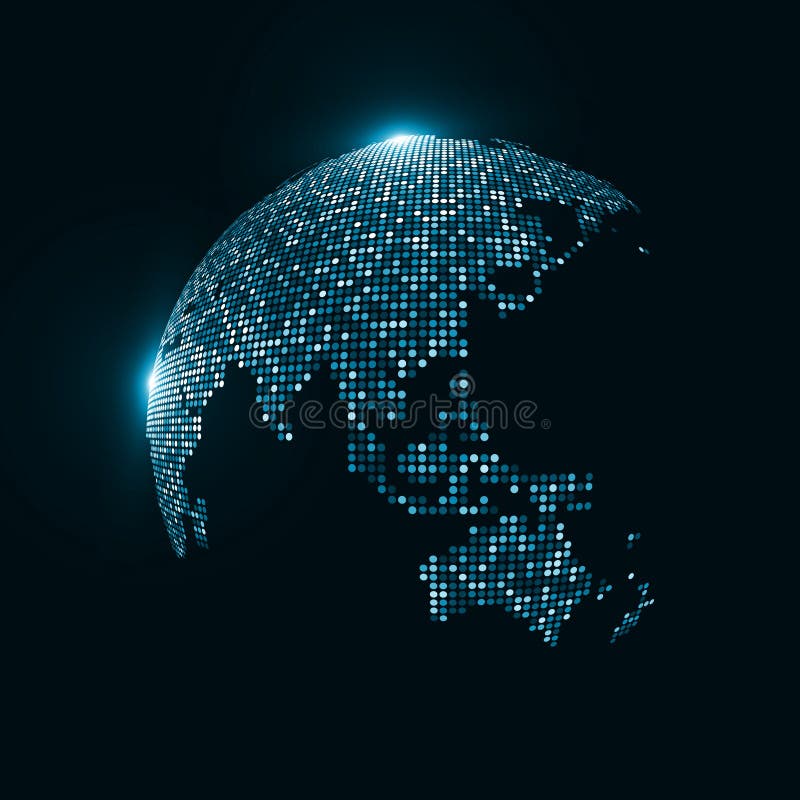 Technology image of globe stock vector. Illustration of connect - 49145195