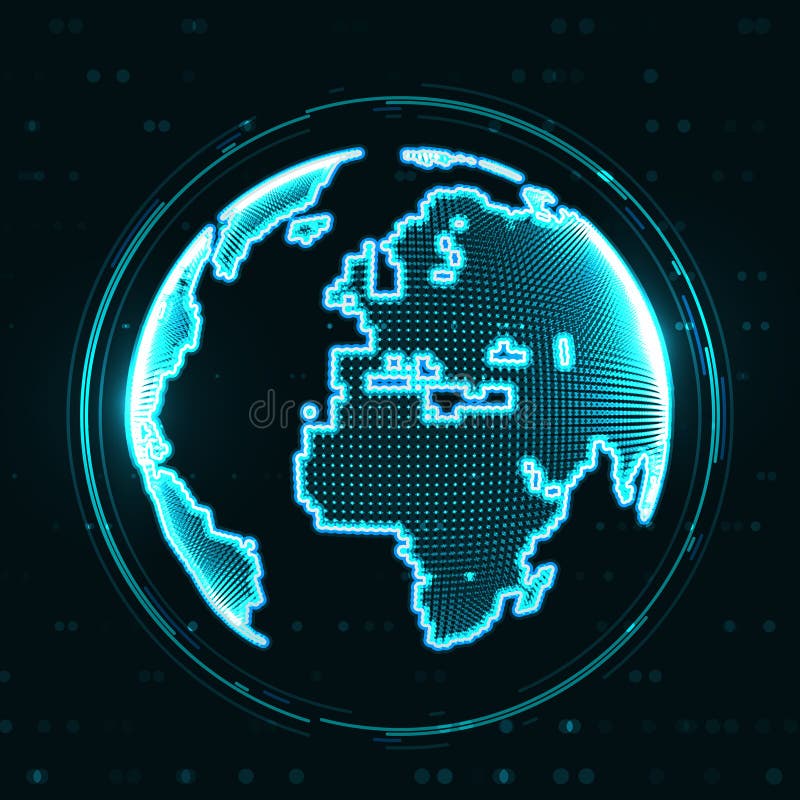 Technology image of globe stock vector. Illustration of global - 52181878