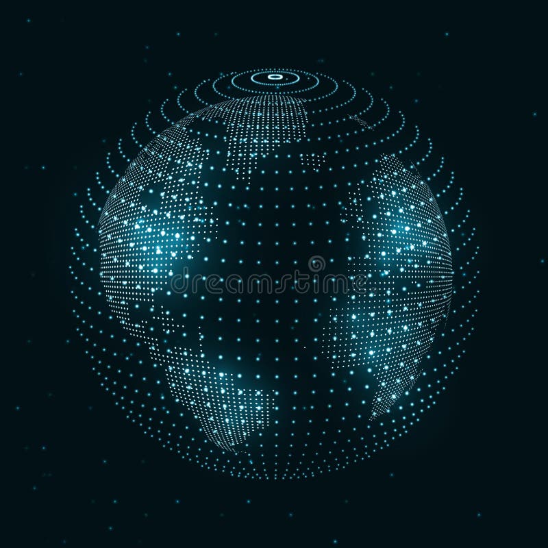 Technology image of globe stock vector. Illustration of circle - 73275183