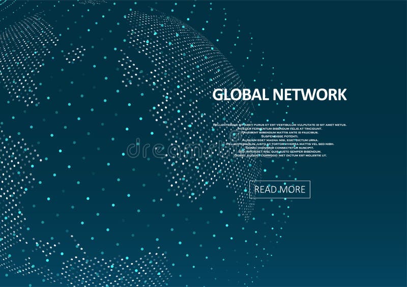 Technology image of globe stock vector. Illustration of digital - 253713427