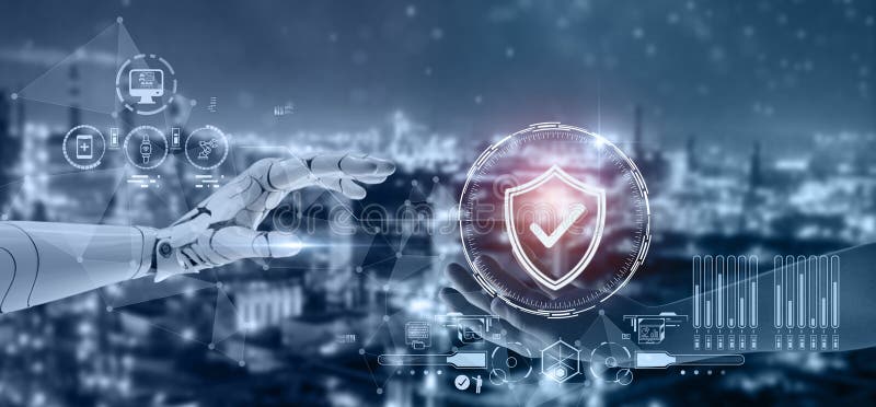 Technology for Increasing Workplace Safety in Industry Concept. Zero ...