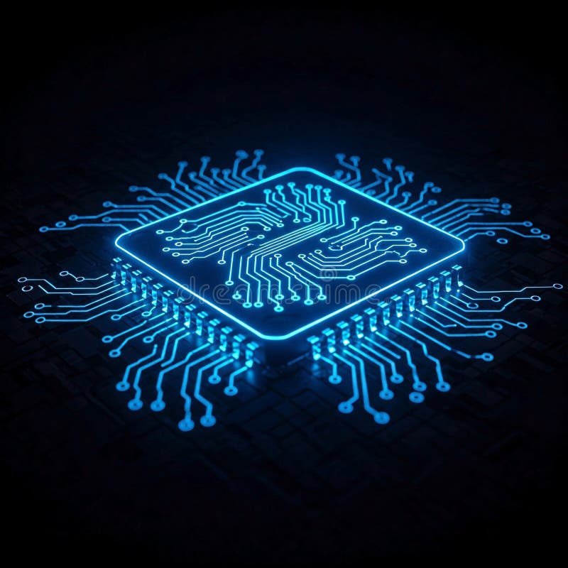 IC Circuits Semiconductor Technology Industry Symbol - AI Generated ...