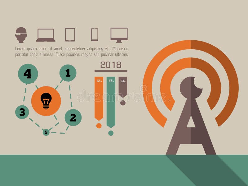 Technology Infographic Element Stock Vector - Illustration of ...