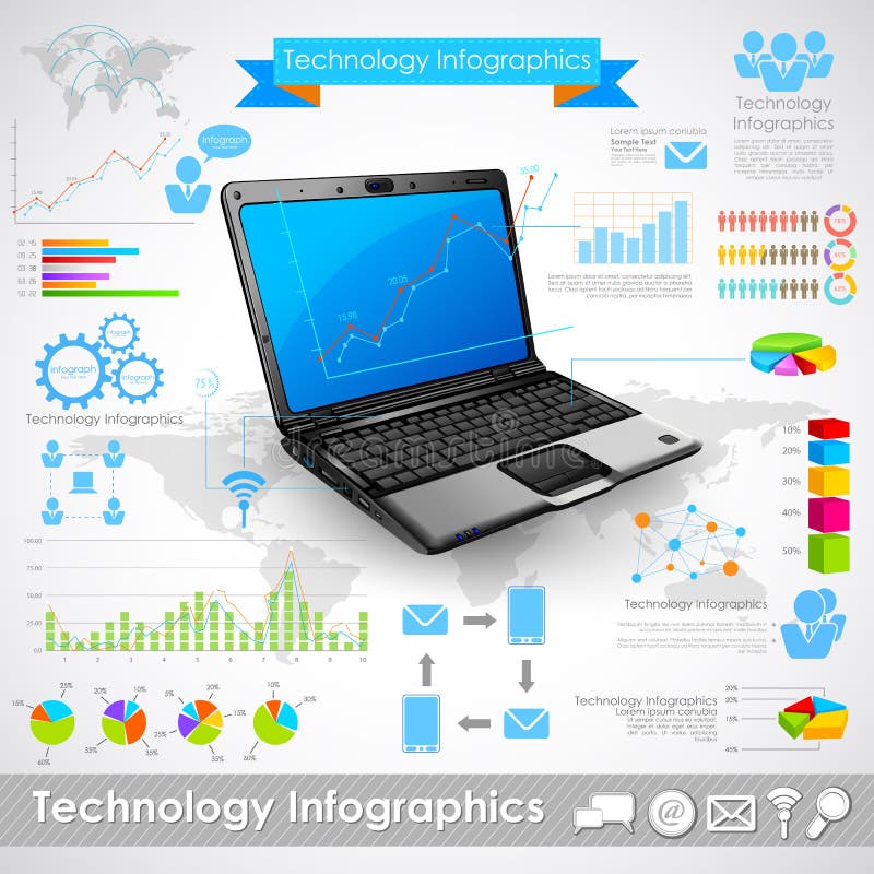 Technology Infographic stock vector. Illustration of information - 31898716