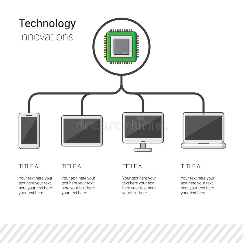 Technology Infographic. Vector Illustration Decorative Design Stock ...