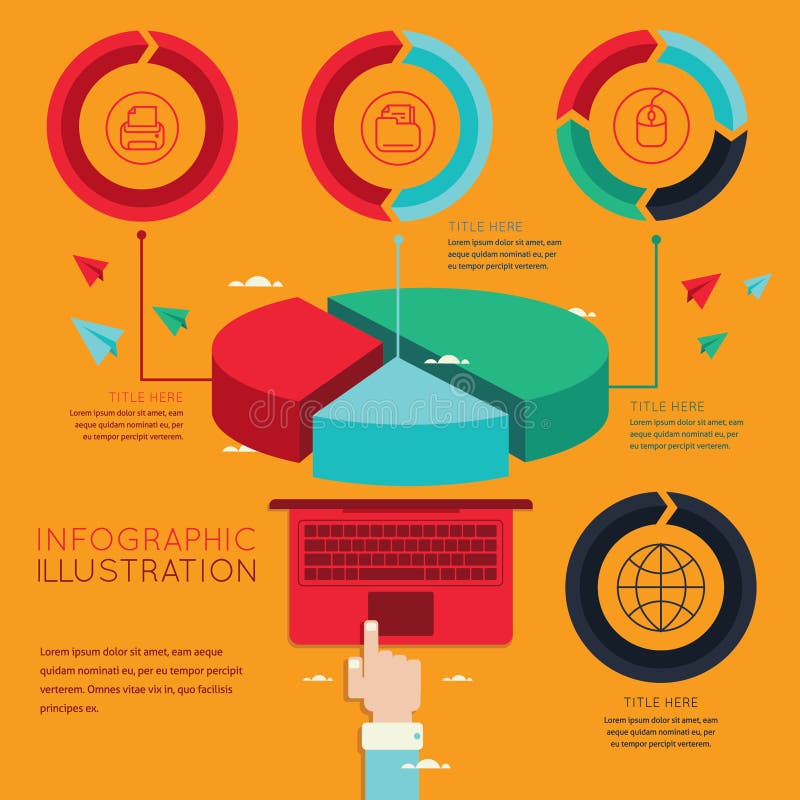Technology Infographic. Vector Illustration Decorative Design Stock ...
