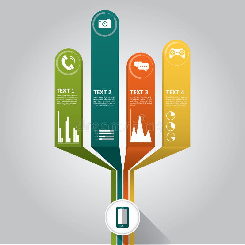 Technology Infographic. Vector Illustration Decorative Design Stock ...