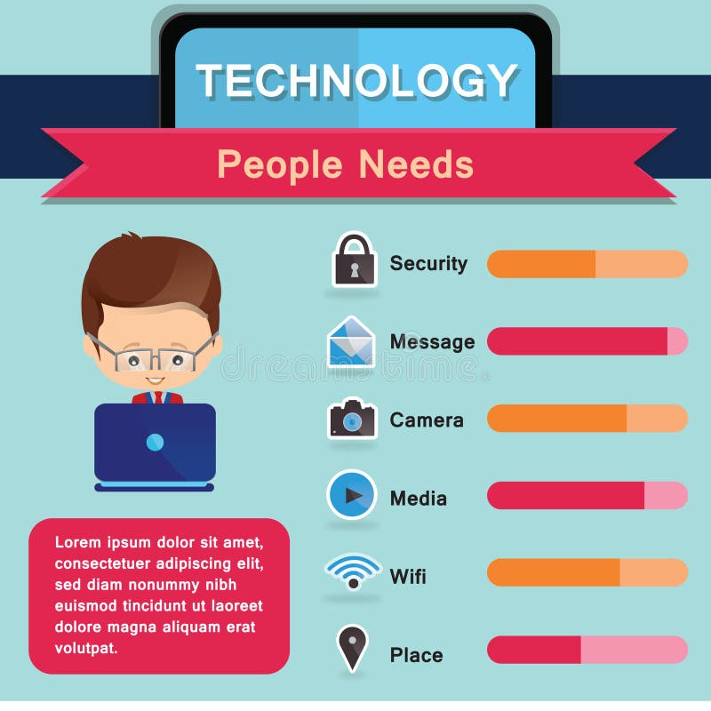 Technology Infographic. Vector Illustration Decorative Design Stock ...