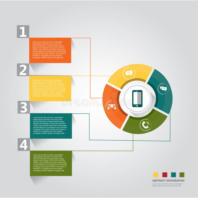 Technology Infographic. Vector Illustration Decorative Design Stock ...