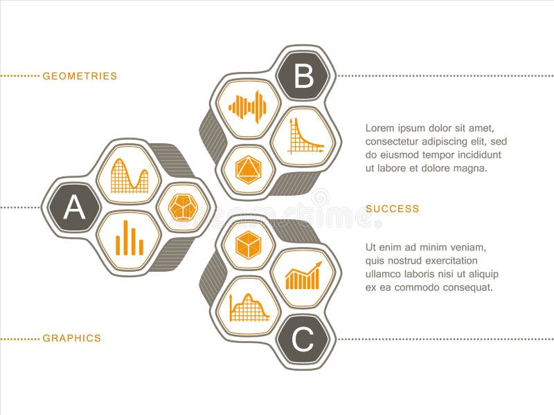 Technology Infographics Set. Graphs and Elements Stock Illustration ...