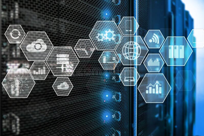 Technology Infrastructure Cloud Technology and Communication. Stock ...