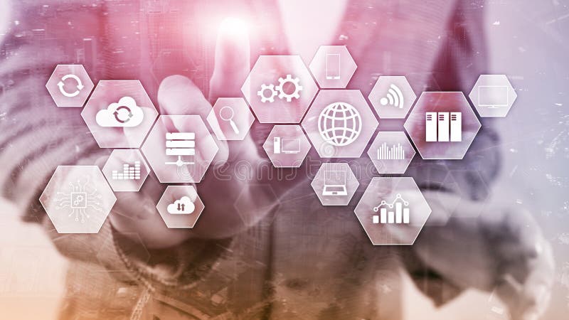 Technology Infrastructure Cloud Technology and Communication. Stock ...