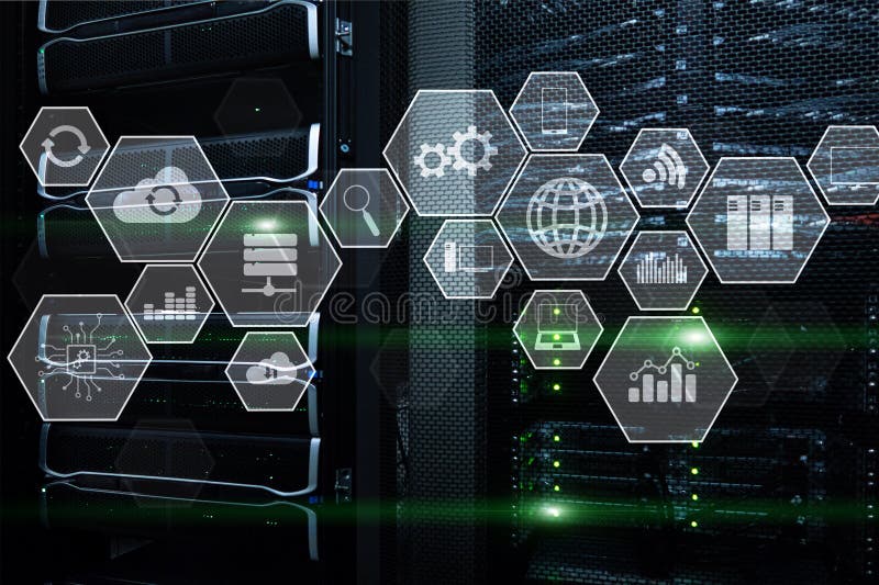 Technology Infrastructure Cloud Technology and Communication. Data ...