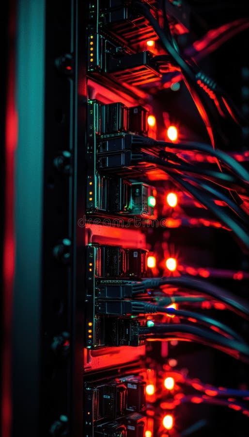 Design Layout Modern Data Center Intricate Network Infrastructure Stock ...