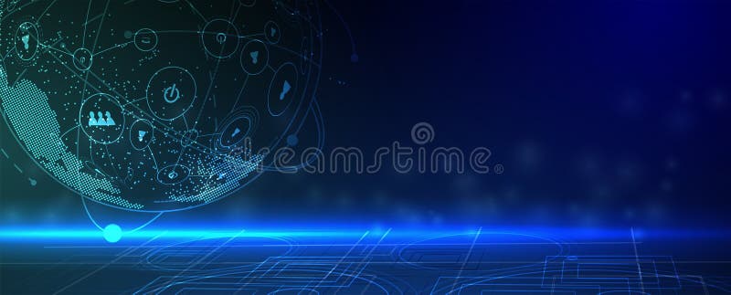 Technology Innovation Background, Idea of Global Business Solution ...