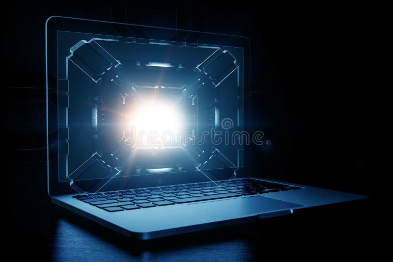 Technology and Innovation Concept . Mixed Media Stock Illustration ...