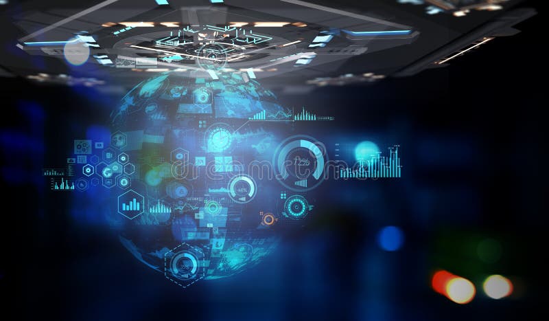 Technology and Innovation Concept . Mixed Media Stock Image - Image of ...