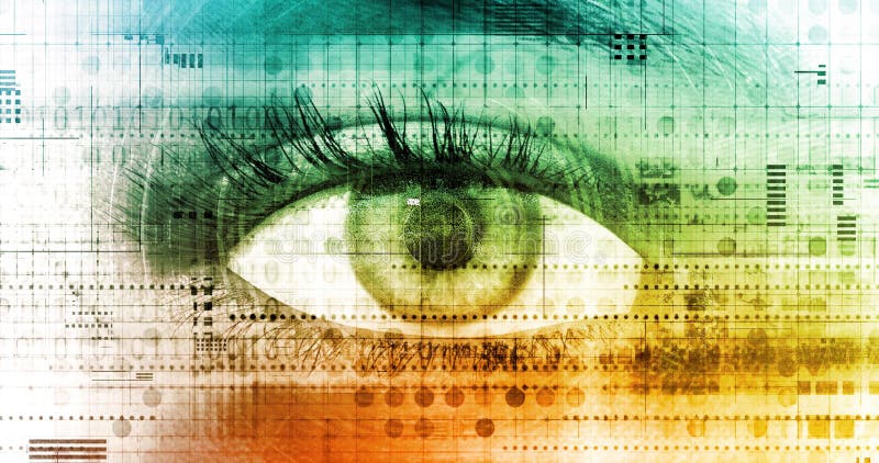 Technology Innovation with Electronic Eye As Futuristic Concept Stock ...